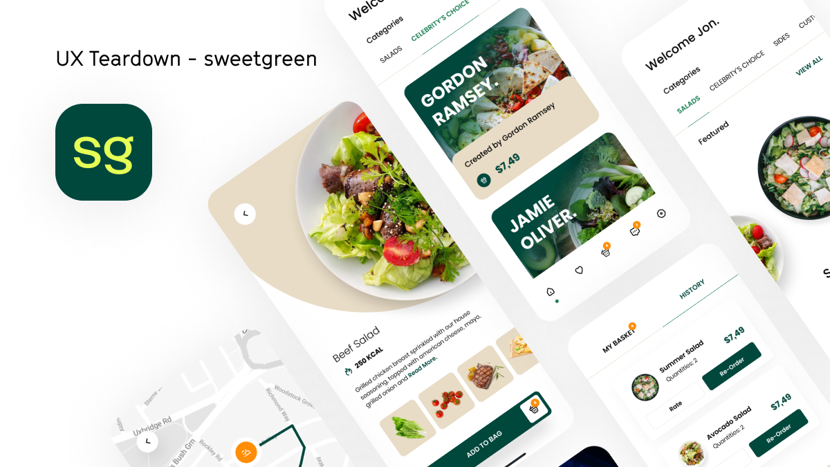 Taking a look at the Sweetgreen app · Fueled